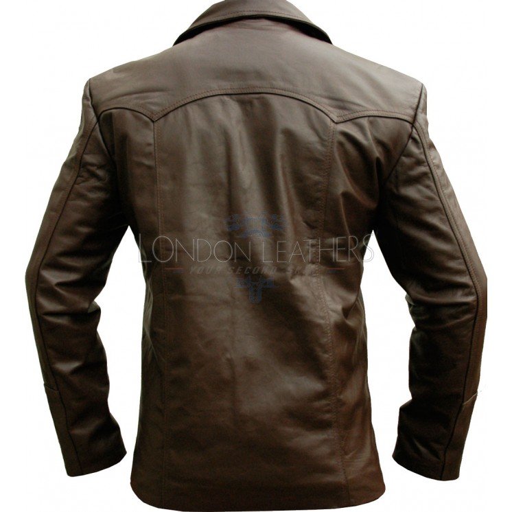 FASHION JACKETS : HITMAN Brown Leather Jacket