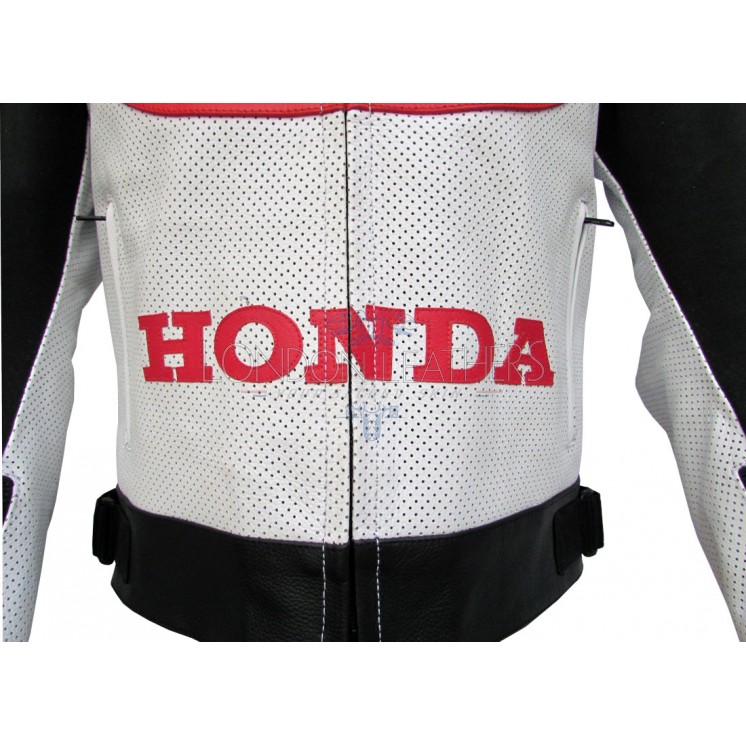 Repsol GAS HRC MotoGP Leather Motorcycle Jacket