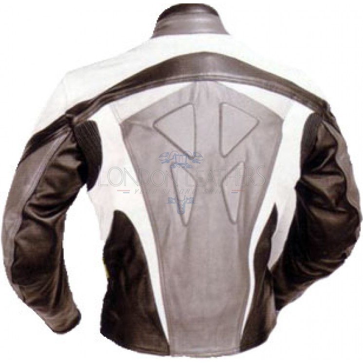 Classic Motorcycle Jackets : RTX Motocross Grey Leather Biker ...