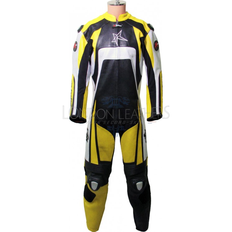RTX KTM Pro Yellow Motorcycle Leather Suit