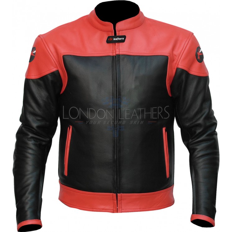 Classic Motorcycle Jackets : RTX Venom Red Leather Biker ...
