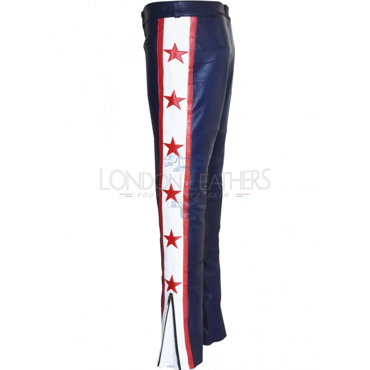 Evel KNIEVEL Legendary Wembley Blue Premium Full Leather ...