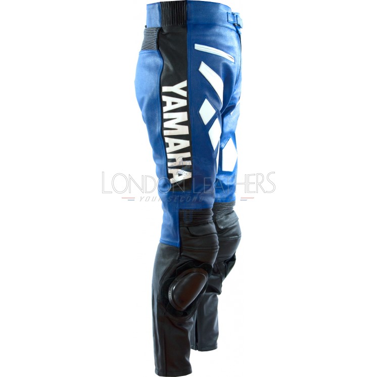 Yamaha R1 Classic Blue Biker Leather Suit